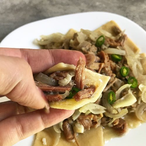 Beshbarmak (Kazakh boiled meat with noodles) - AlooRecipes